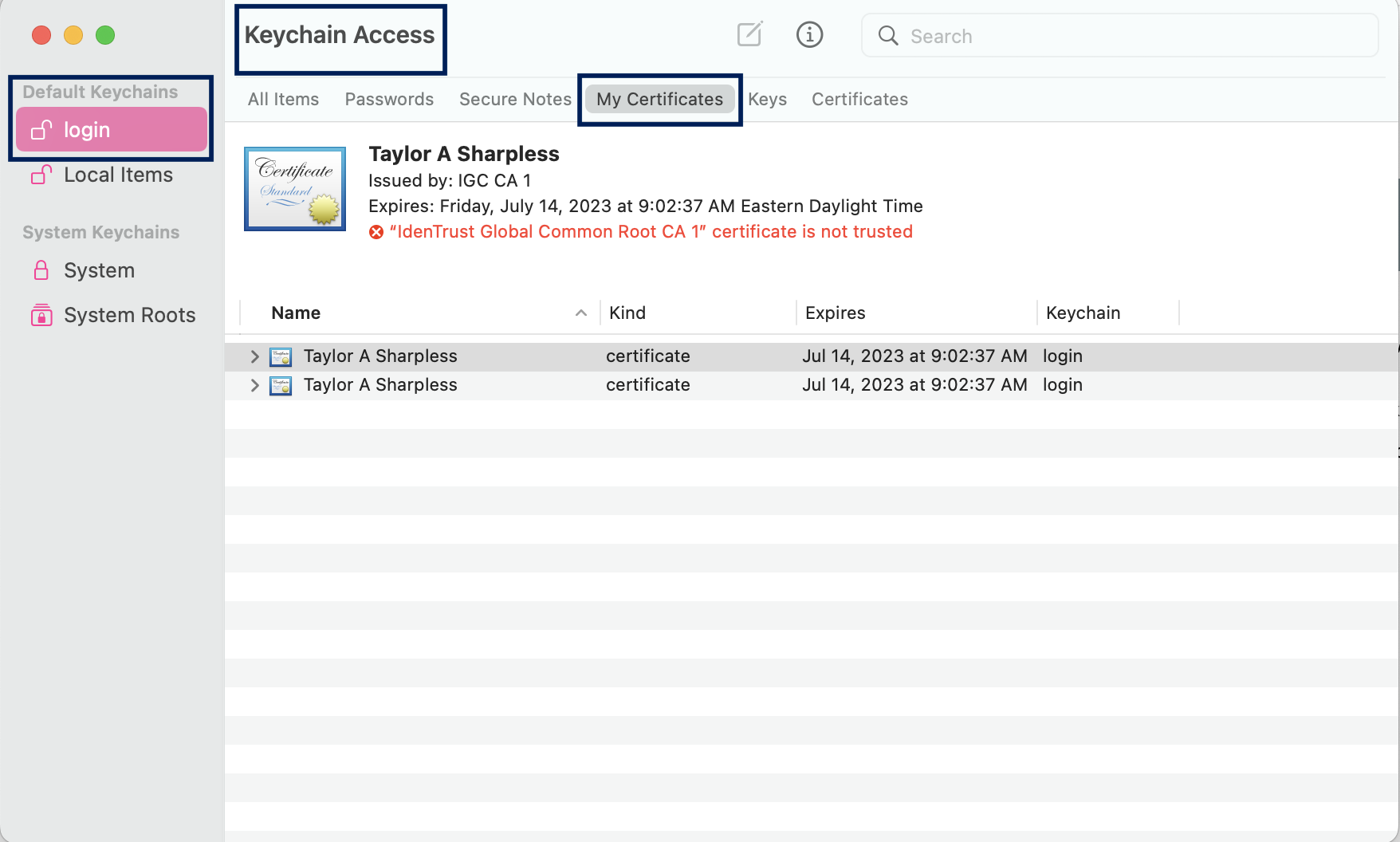 How to Download and Upload Your IdenTrust Certificate (MacOS) – Stavvy ...